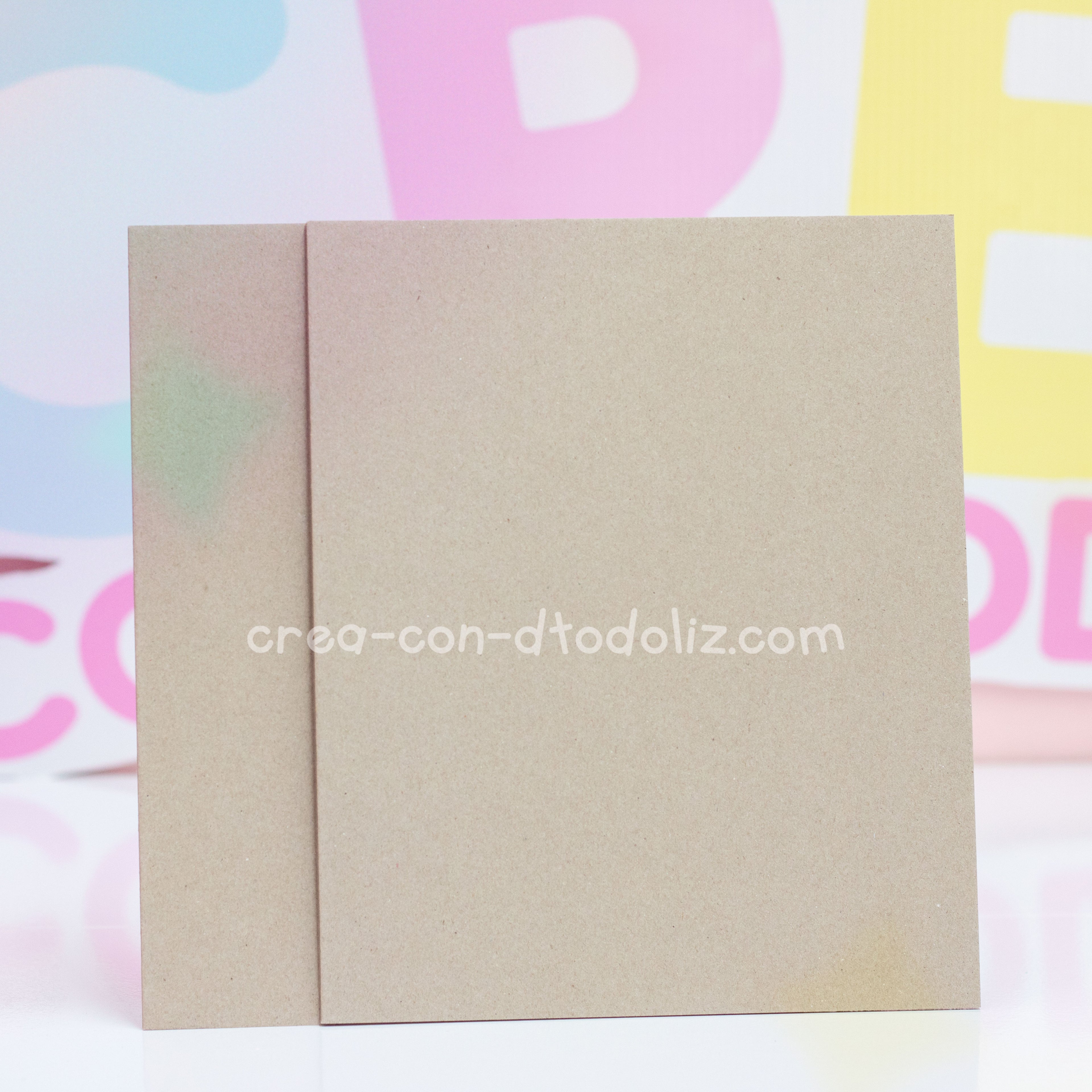 Carton gris 2mm medio oficio 5 pares – Crea con D'todoliz
